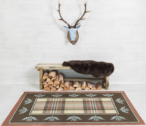 Tartan Floor Rugs, Thistle Border - Scots in Spirit